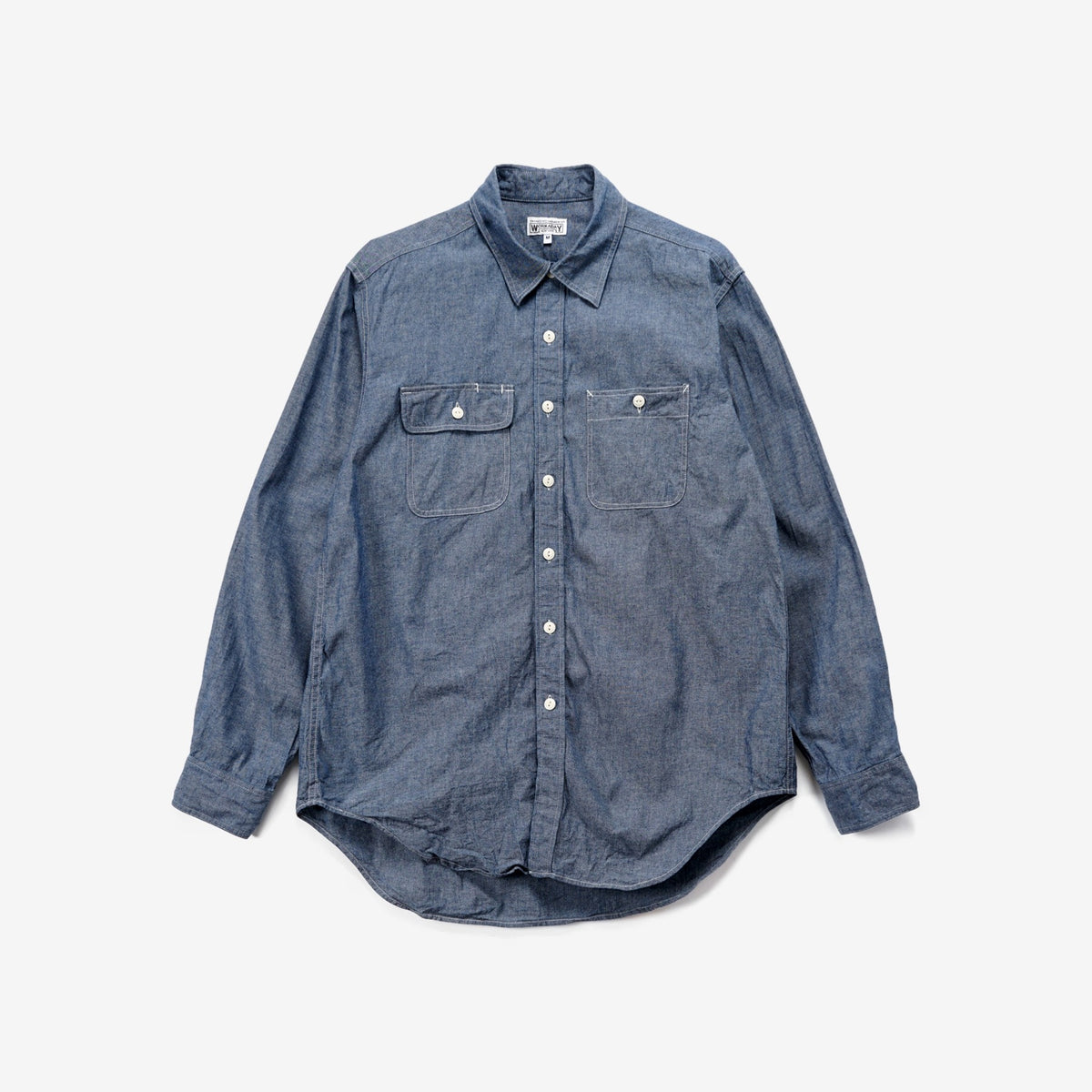 Utility Shirt in Indigo Cotton Raw Chambray - Engineered Garments ...