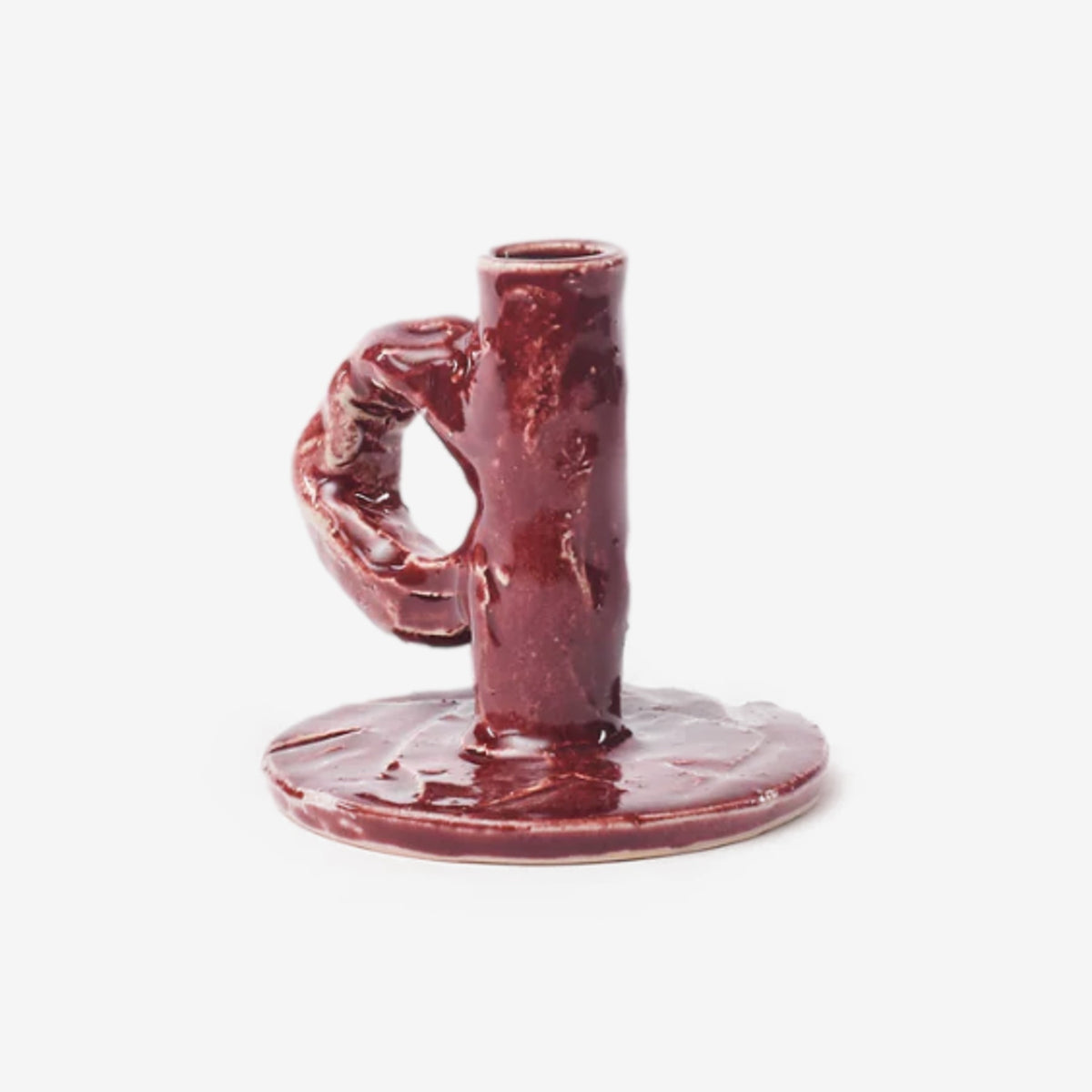 Studio Candlestick in Burgundy - Niko June | Afura Store